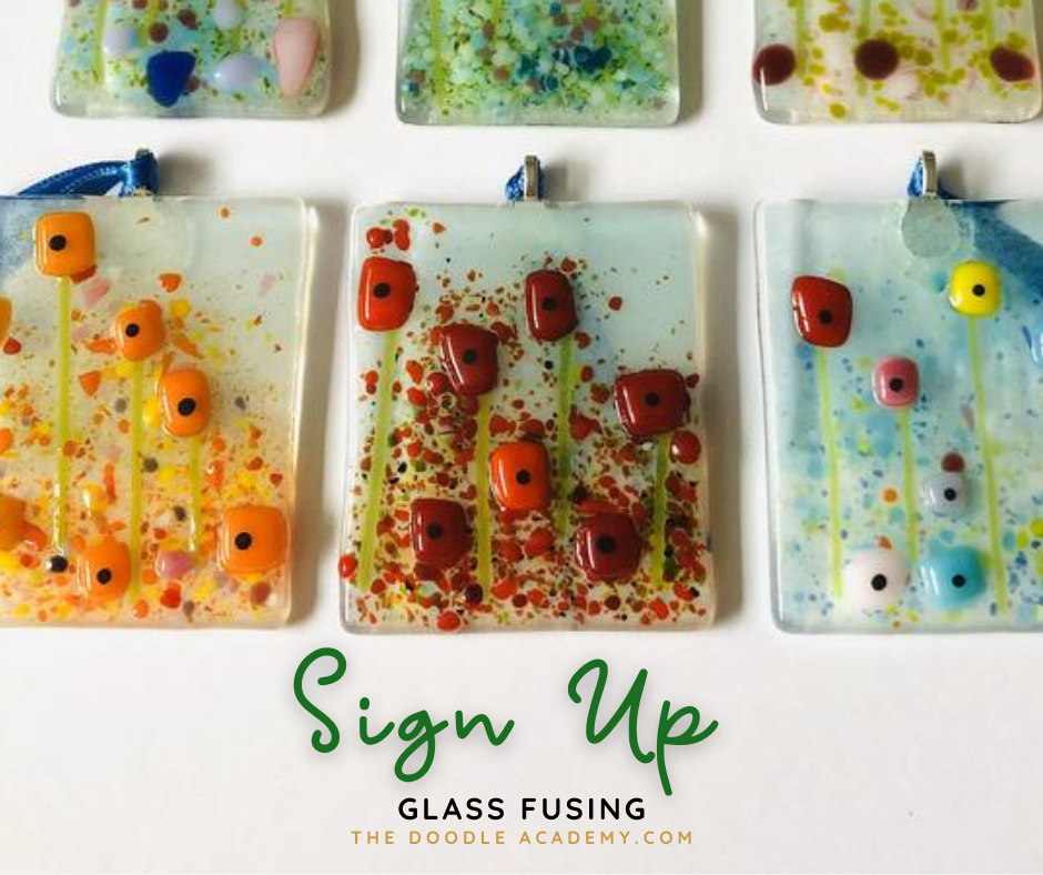 Glass Fusing for Kids Spring #1 Home School* | The Doodle Academy LLC